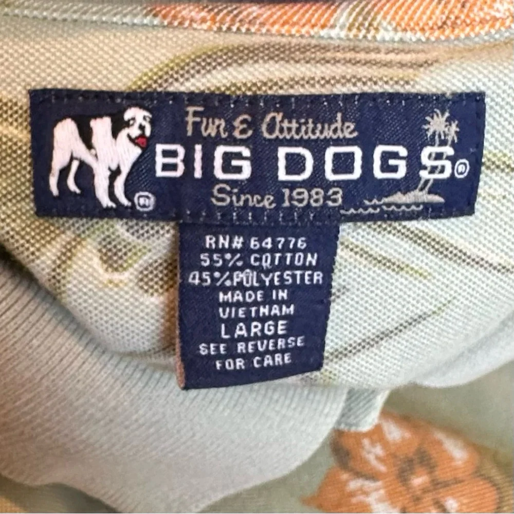 Big Dogs | Shirts | Vtg Big Dogs Mens Polo Short Sleeve Y2k Beach ...